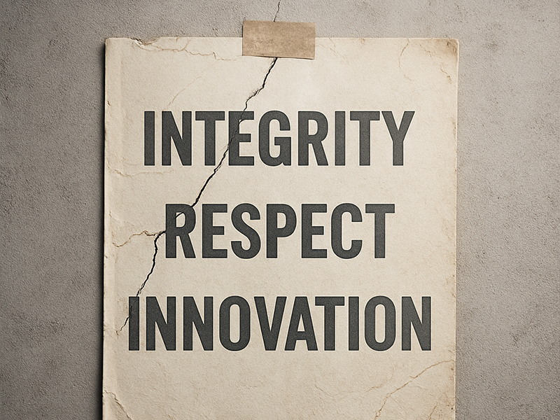 Company Values: Beyond Posters and PR