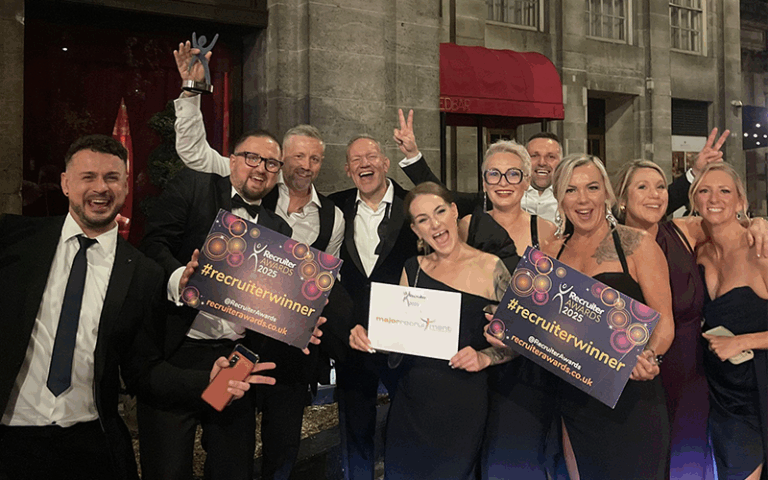 Major Wins Best Client Service at the Recruiter Awards 2025